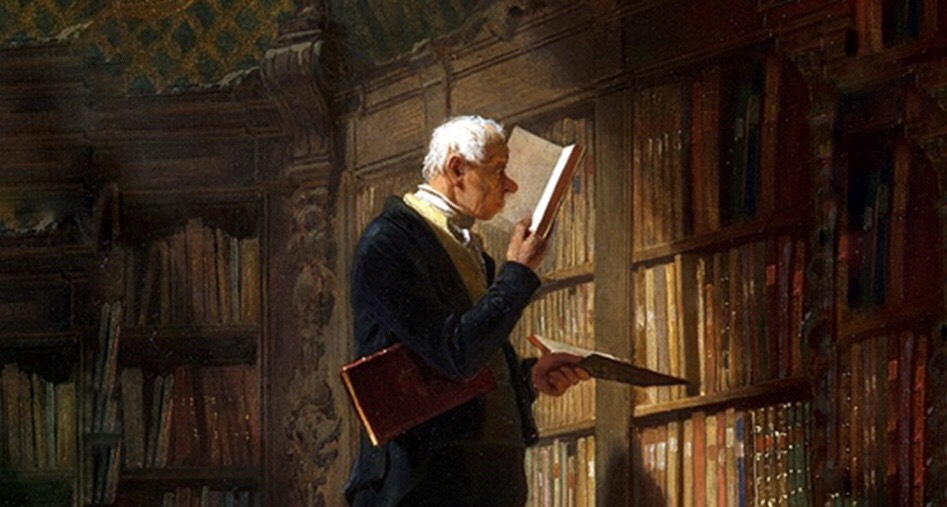 The man read the book